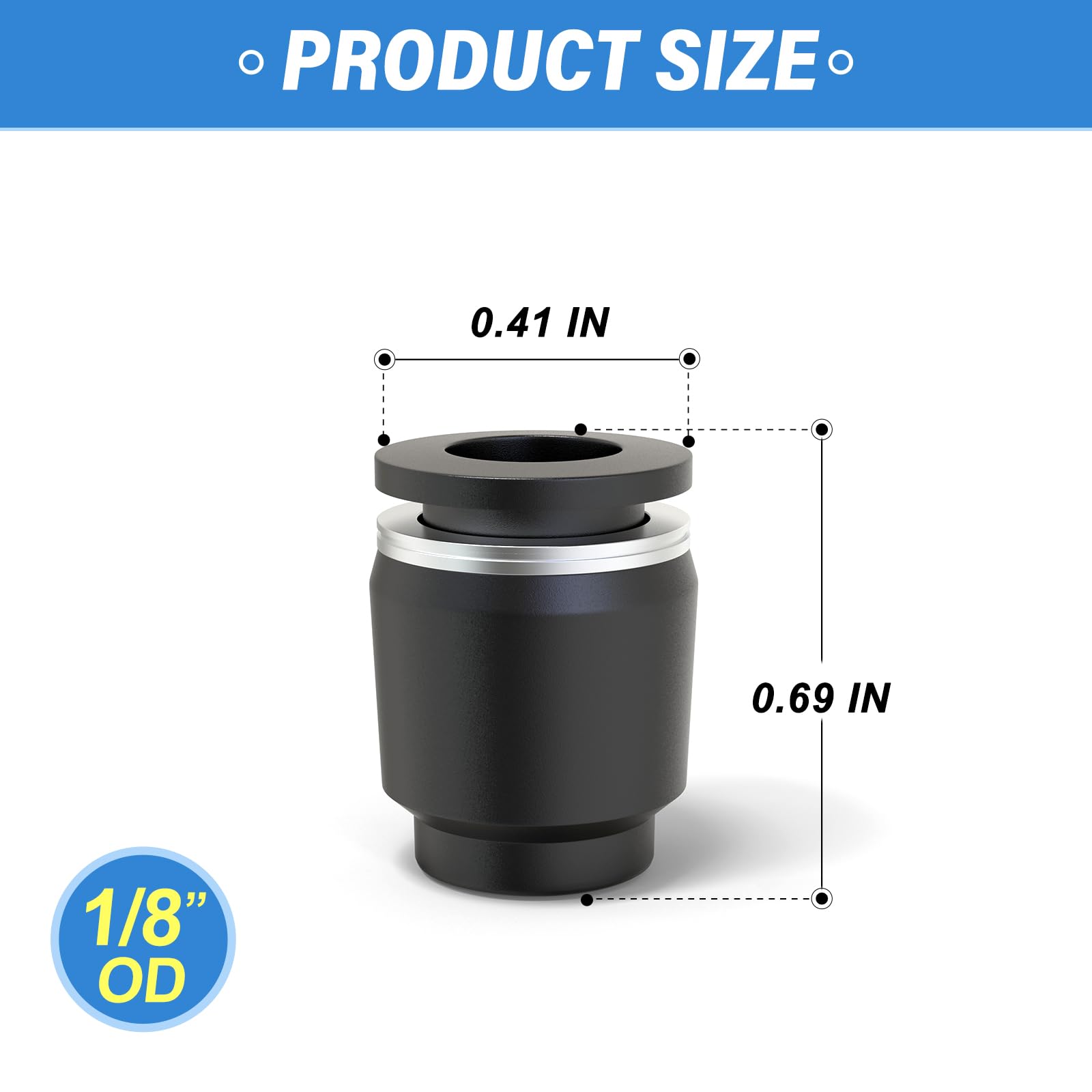 Snapklik.com : TAILONZ PNEUMATIC 1/8 Inch Tube OD Plastic Push-in ...