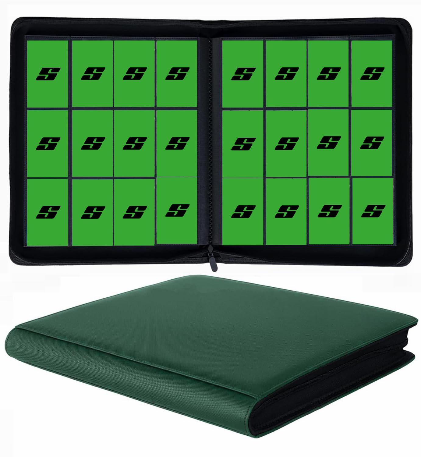 Amazon.com: 12 Pocket 720 Pockets Trading Card Binder, Ringless Side ...