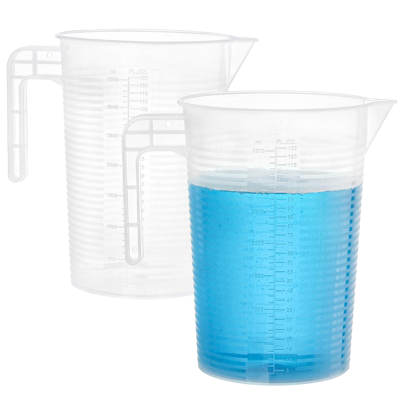 Wuweot 2 Pack 125oz Measure Pitcher Large Plastic Mixing Pitcher ...