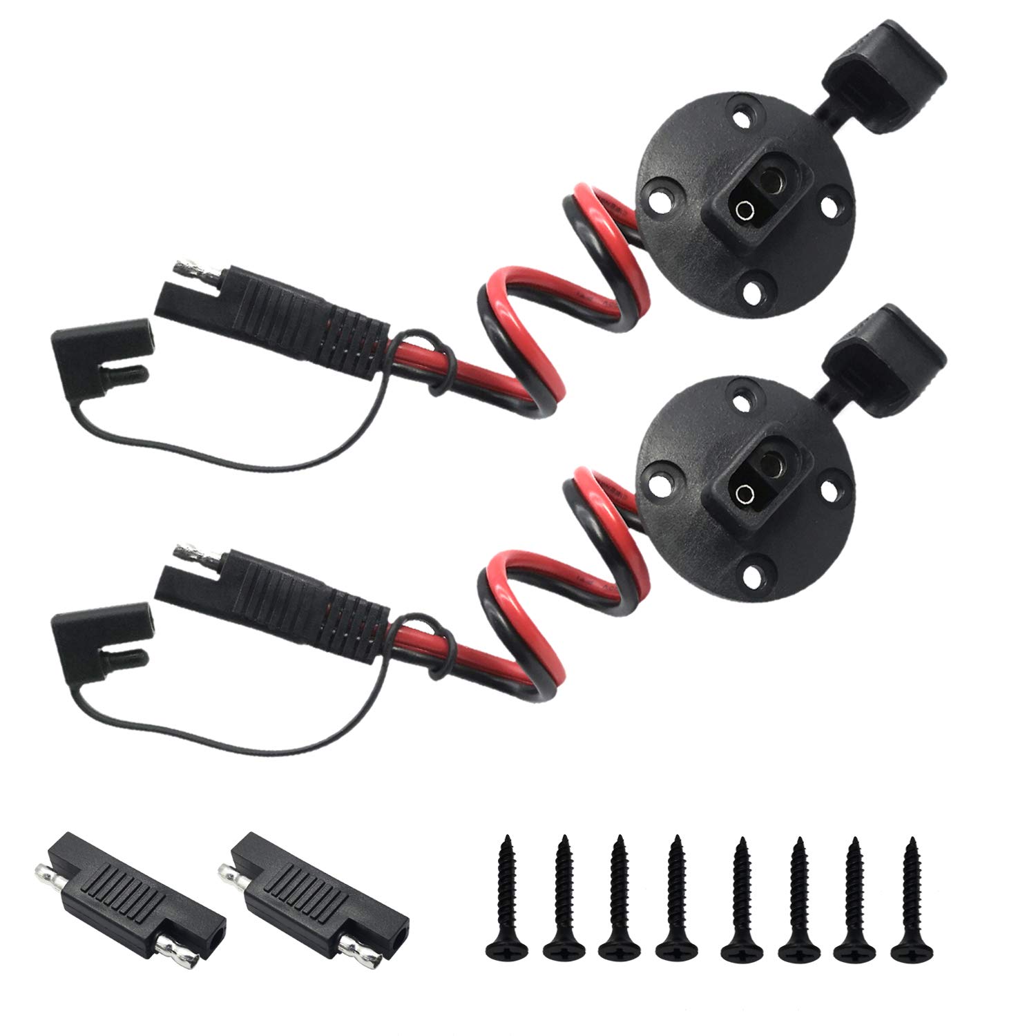 Snapklik.com : COMeap SAE Connector Power Socket Sidewall Port, 2Pin ...