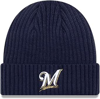 Amazon New Era Mlb Milwaukee Brewers Cuffed Knit Beanie One Size