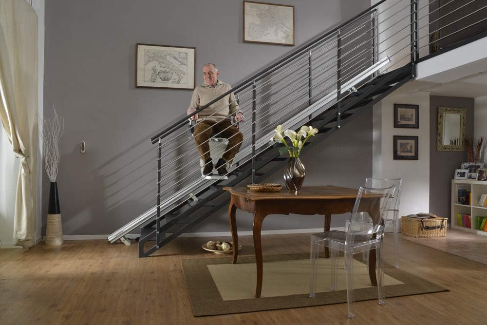 Buy AmeriGlide Horizon Plus Stair Lift | 308 Pound Capacity | Self ...