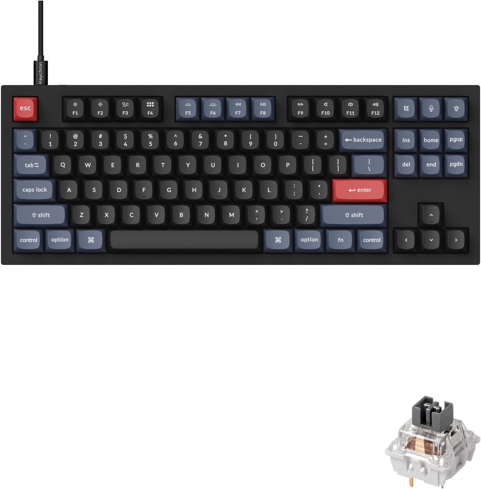 Amazon.com: Keychron Q3 Wired Custom Mechanical Keyboard with Hot ...