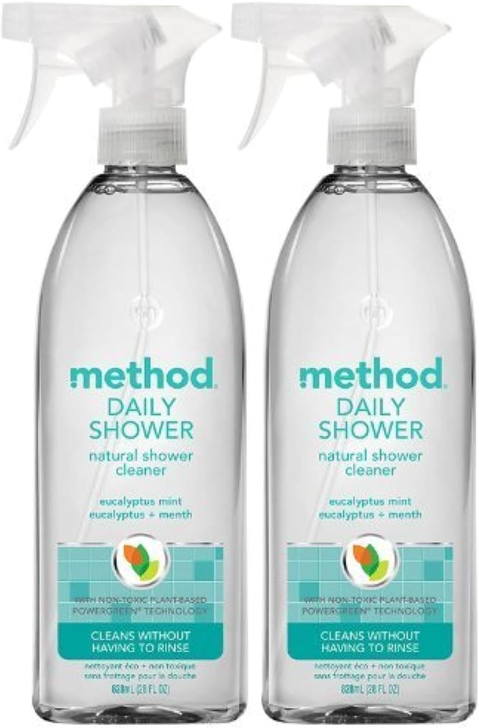 Amazon.com: Method Daily Shower Spray - Eucalyptus Mint - 28 oz - 2 pk ...