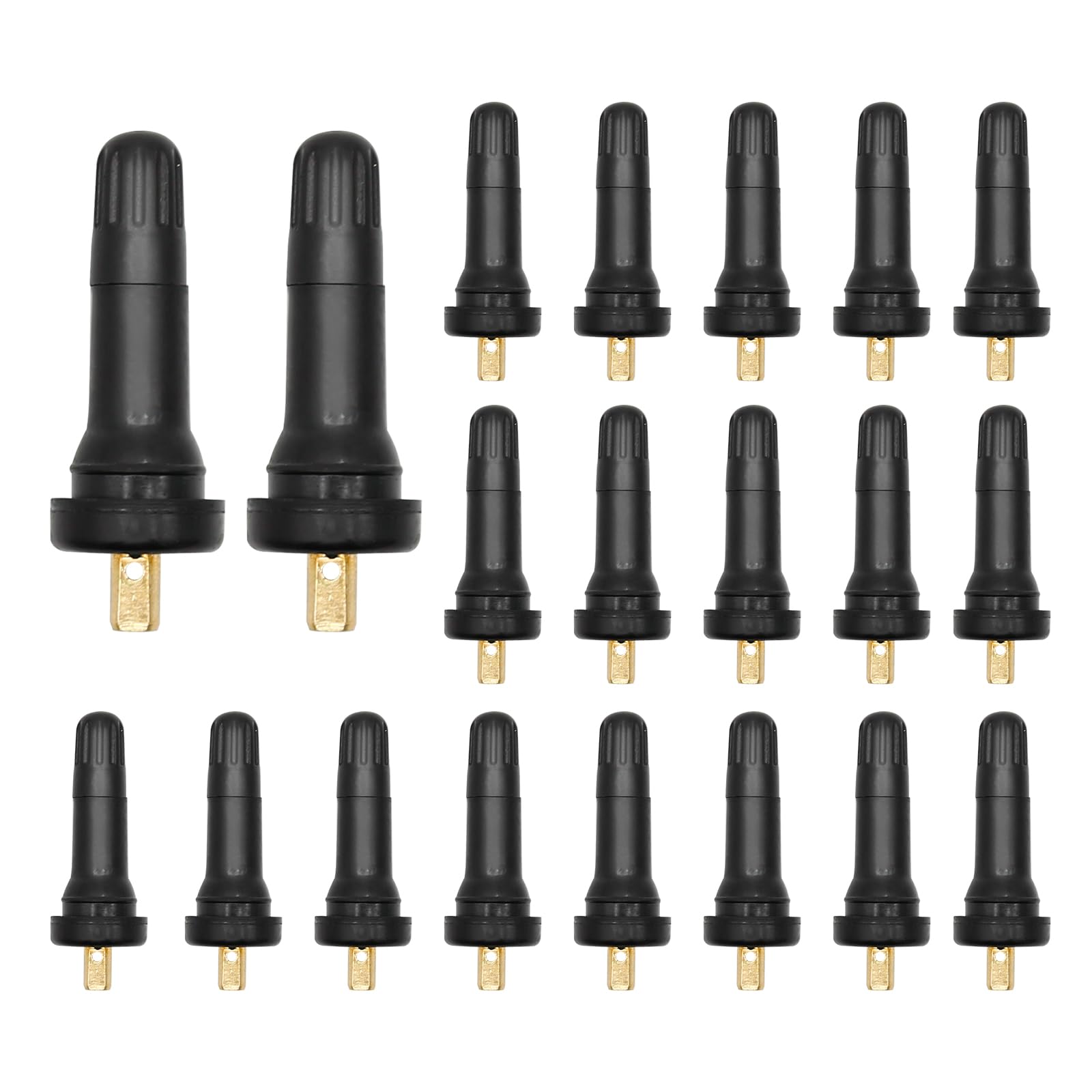 20Pcs TPMS 20008 Rubber Snap-in Tire Valve Stem Fit for 0.45” Rim Holes ...