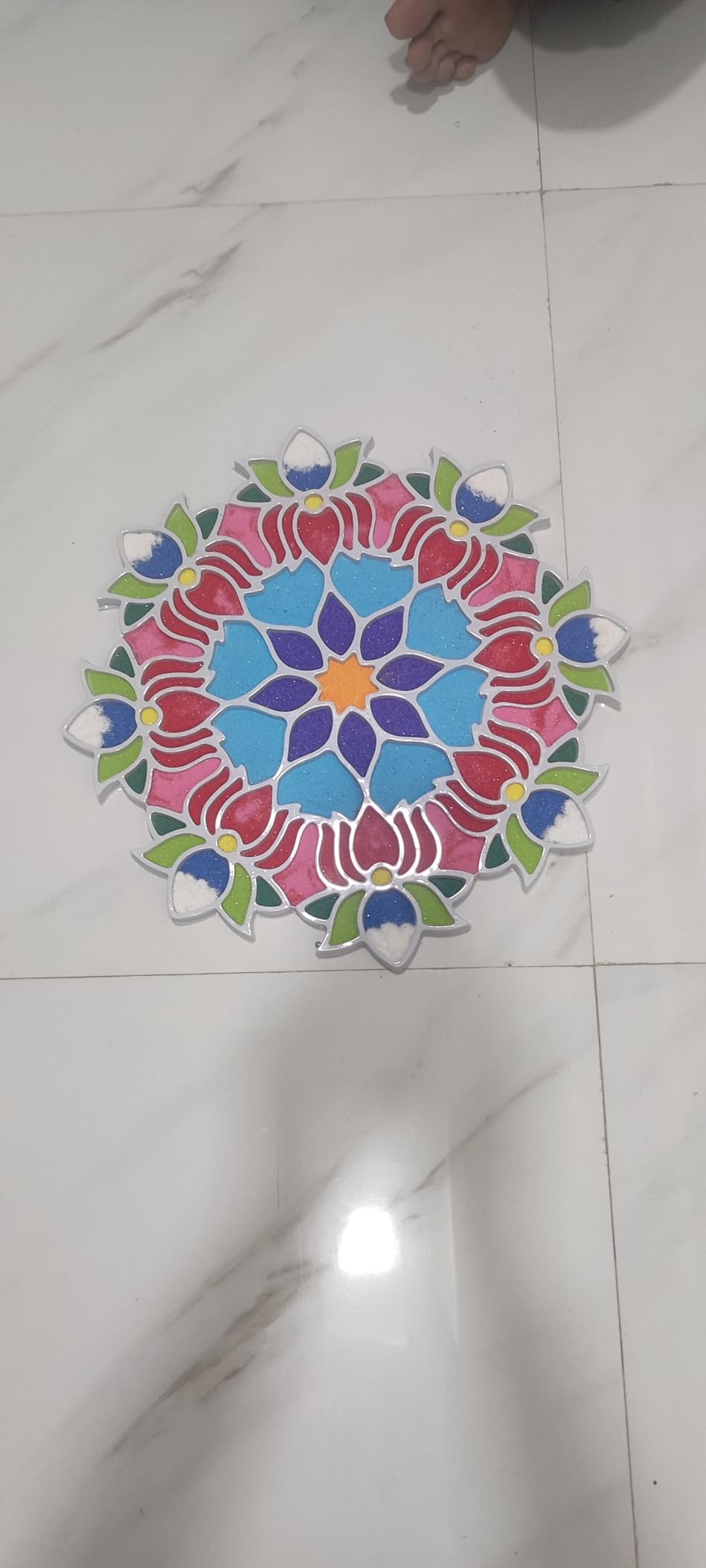 Buy Jaipur Ace Rangoli Bottles with Color Rangoli Powder Kit (Pack of ...