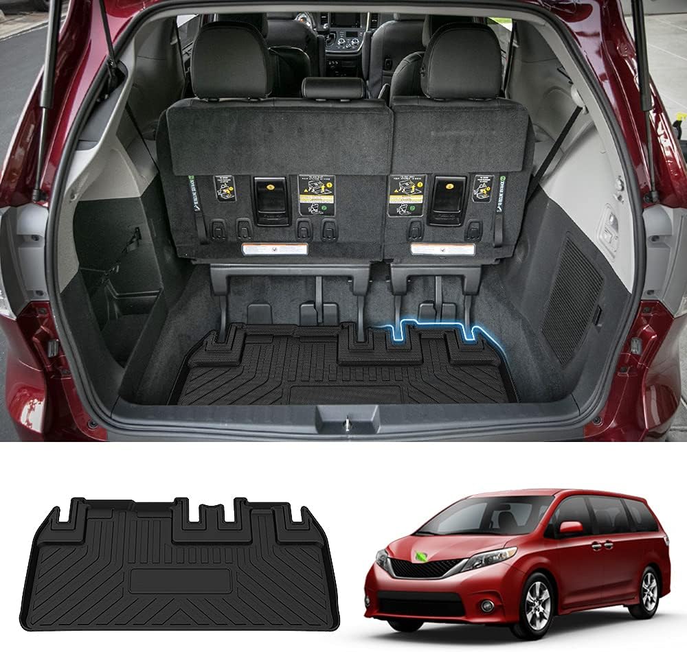 Cartist Cargo Liner Custom Fit for Sienna 2011-2019 All Weather Trunk ...