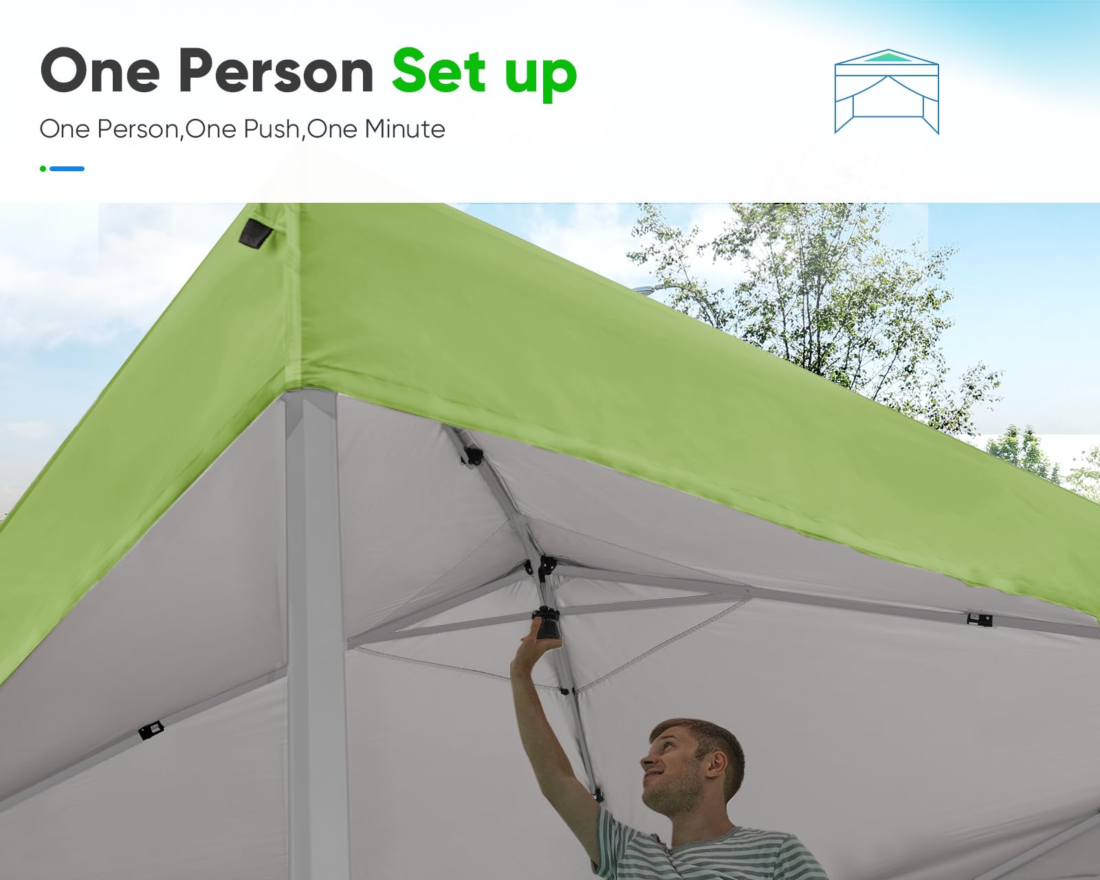 Snapklik.com : Quictent Privacy 8x8 Pop Up Canopy Tent