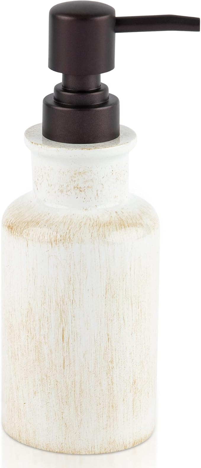 Amazon.com: Creative Scents Rustic Luxe Bathroom Soap Dispenser - Beige ...