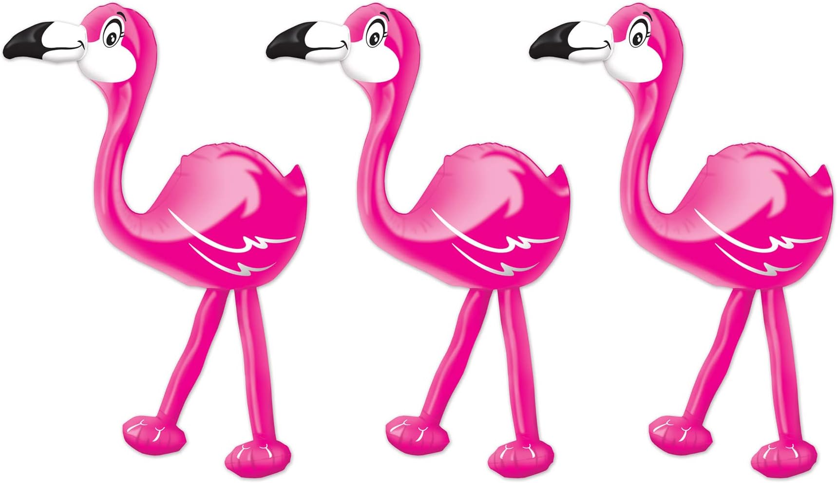 Amazon.com: Beistle 24" 3 Piece Inflatable Flamingoes For Luau Party ...