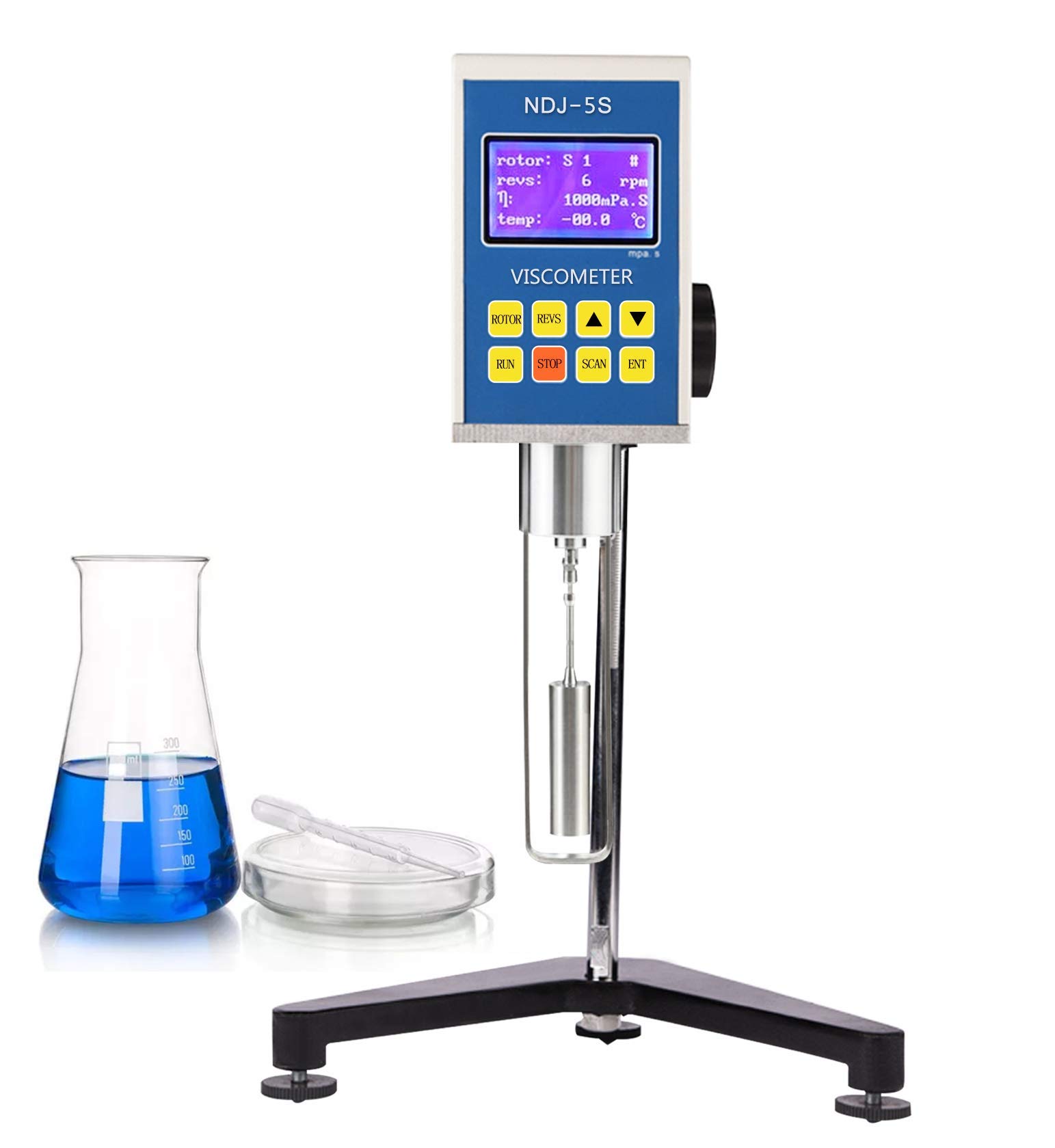 Digital Rotary Viscometer 10-100,000 mPa.s Viscosity Meter Tester for ...