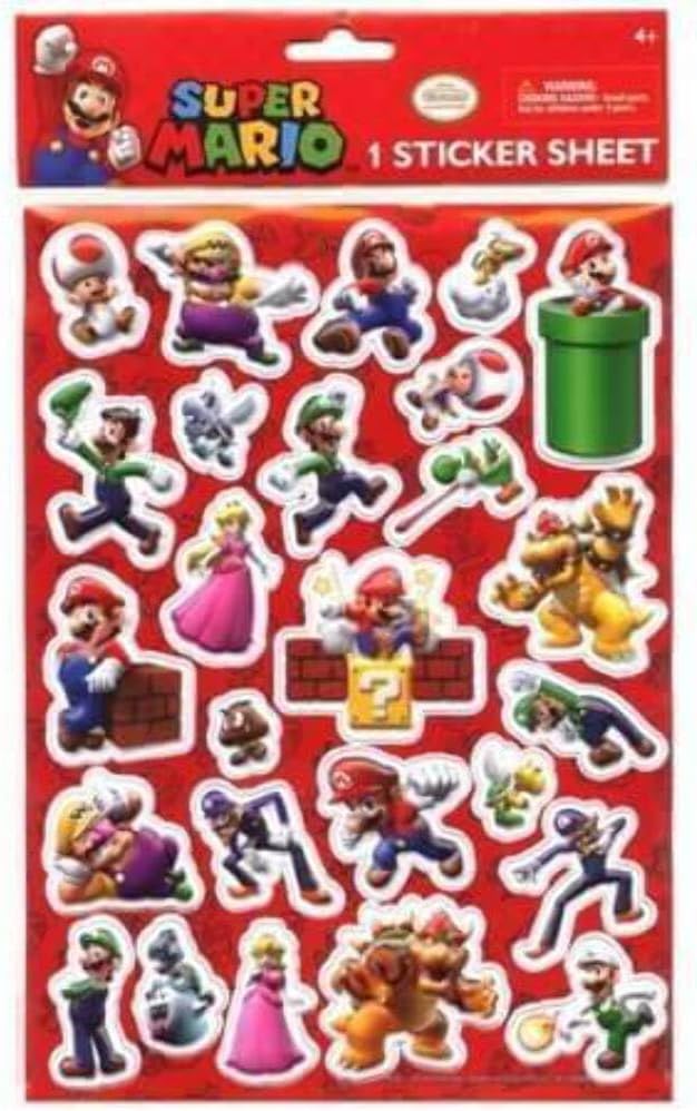 Amazon.com: Mario Shop Nintendo Mario Sticker Ultimate Set 1000 ...