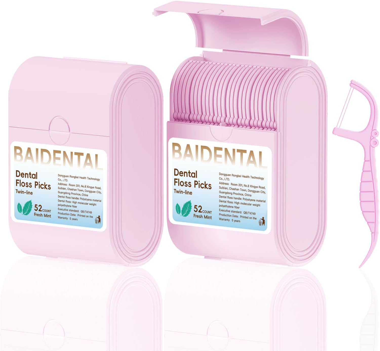 Amazon.com : BAIDENTAL Dental Floss Case 2 Box with 104 Count Floss ...