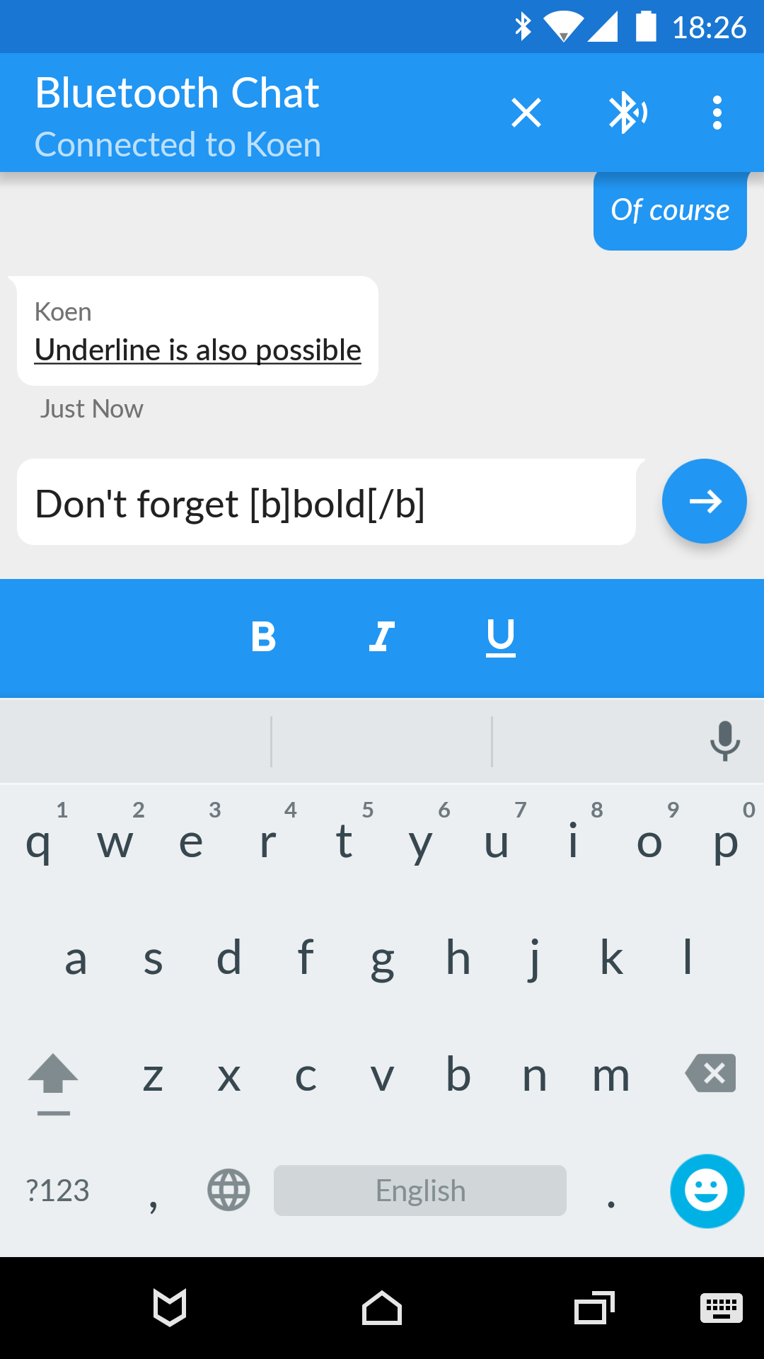 Bluetooth Chat - App on Amazon Appstore
