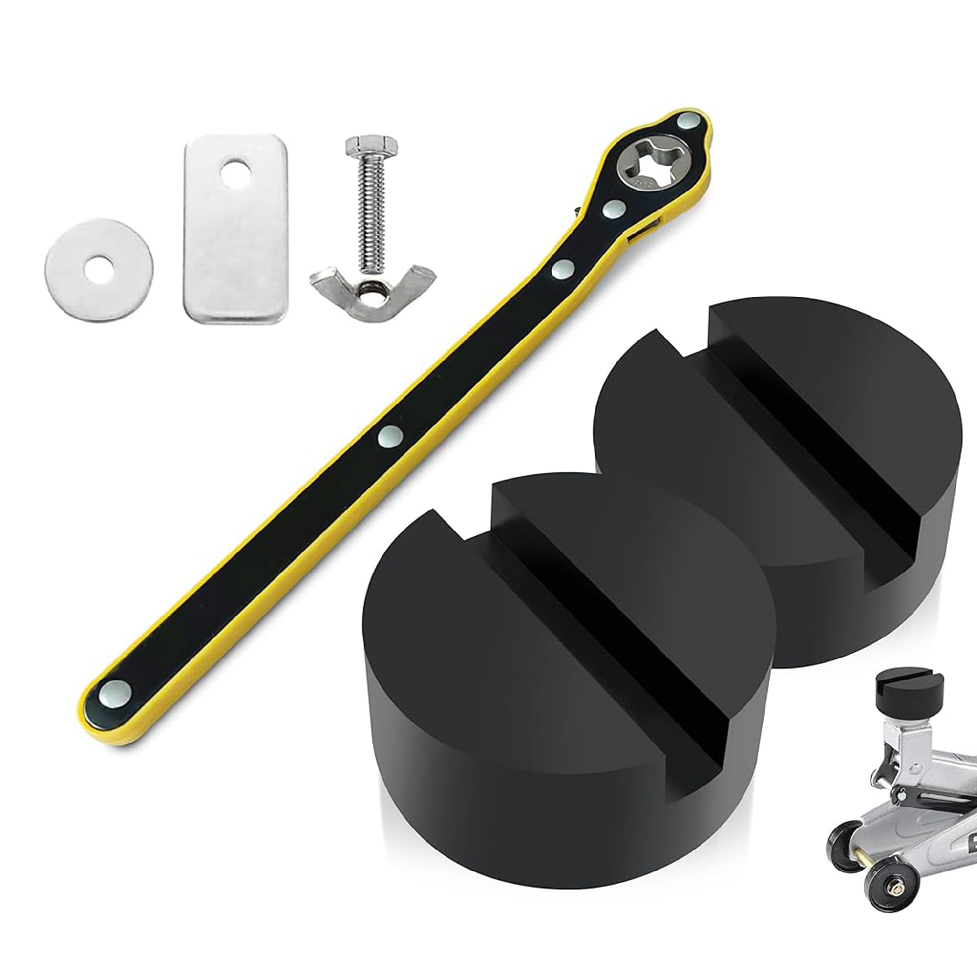 Amazon.com: TONDA Floor Jack Rubber Pad 2 Pack and Jack Stand Pads 2 ...