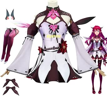 Amazon.co.jp: YOkima VTuber IRyS Wig, Shoes Included, Cosplay Costume ...