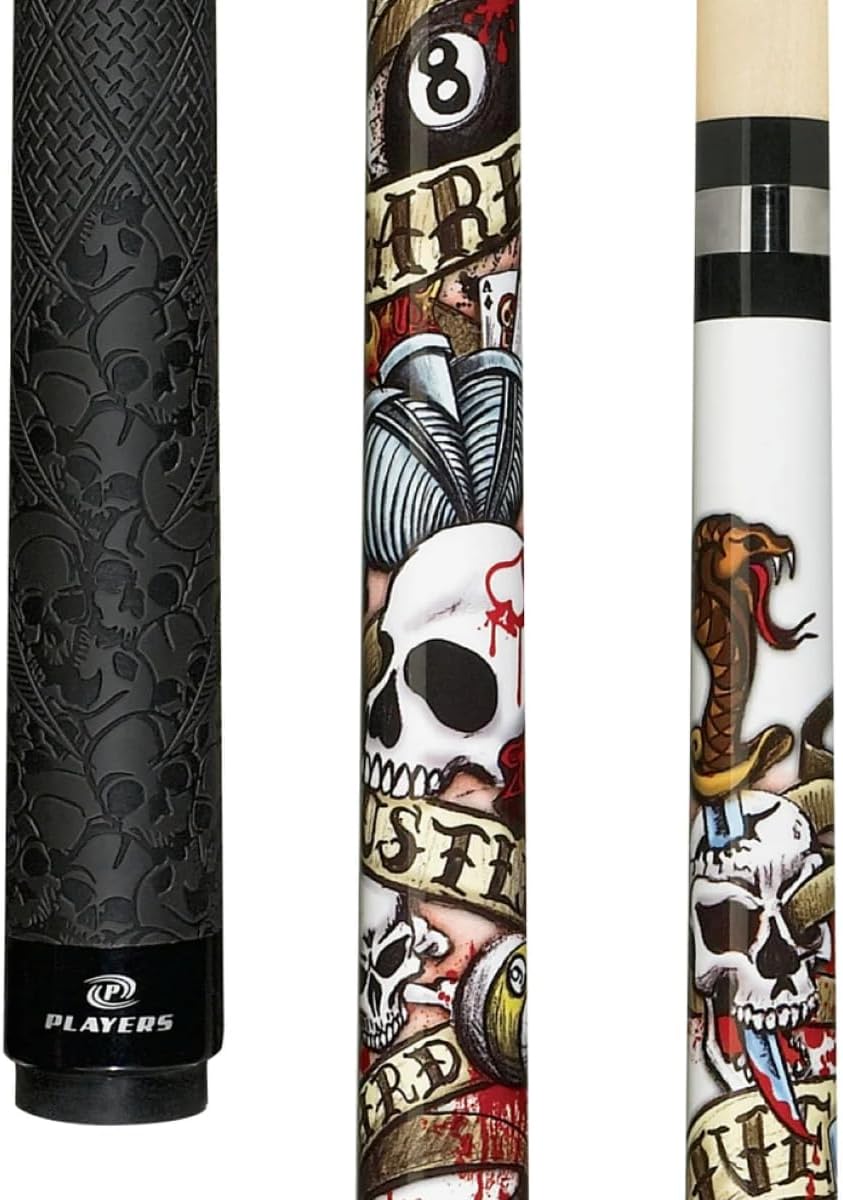 Amazon.com : Players D-LH White with Tattoo-Inspired Live Hard Hustle ...