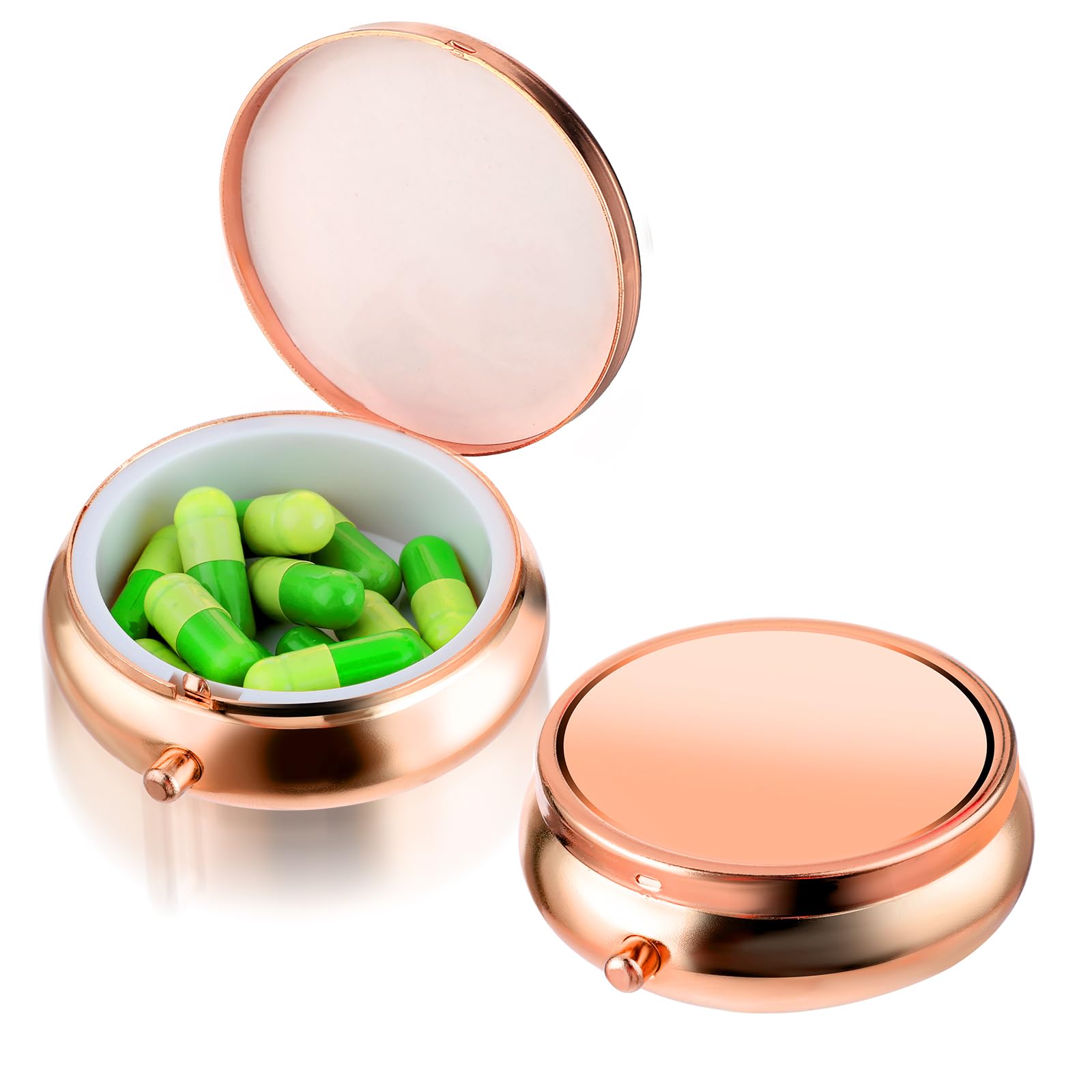WLLHYF Pill Box Cute Small Pill Box for Purse & Pocket Medicine ...