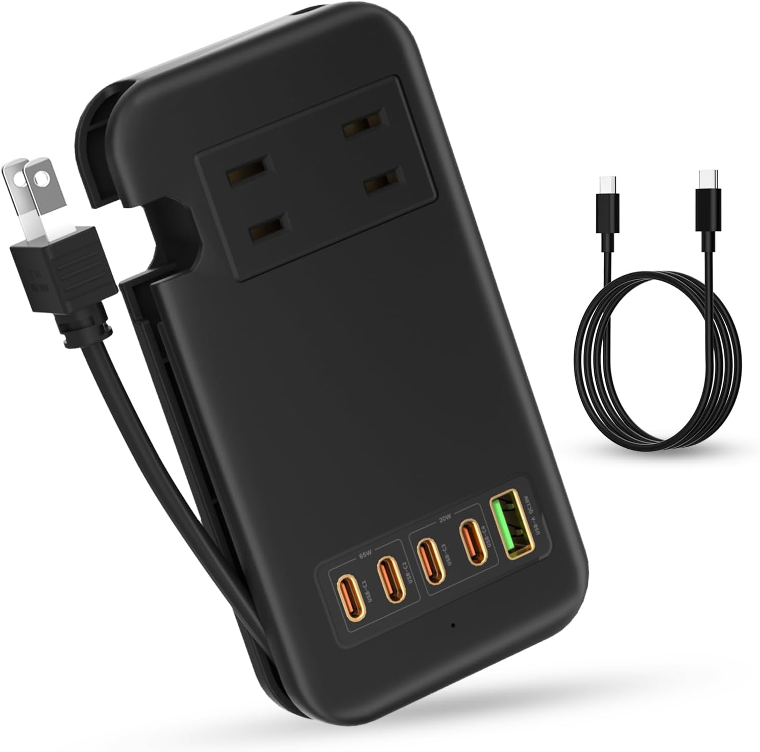 Amazon.co.jp: 電源タップ USB-C コンセント PD 65W Type-C 【4つUSB-C PD 急速充電ポート・USB-A QC急速充電ポート・2つACコンセント・PSE ...