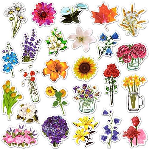 Flower Stickers for Scrapbooking Flower Stickers for Water Bottles Cute ...
