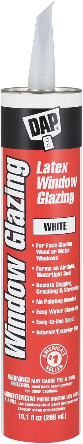 DAP Latex Window Glazing, White, 10.1 Oz (7079812108) - Wall Surface ...