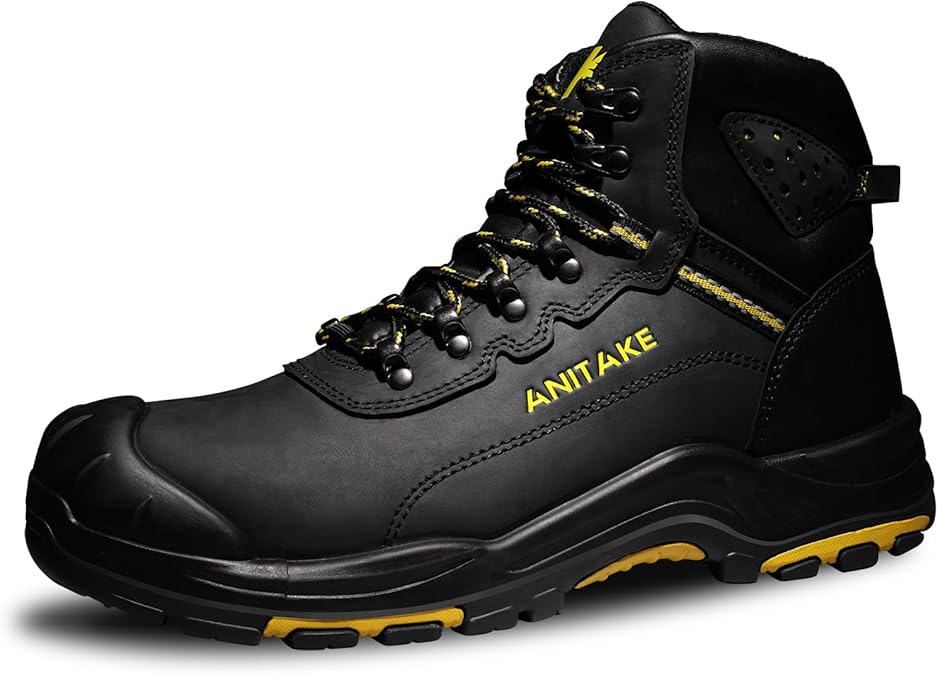 Amazon.com | ANITAKE Steel Toe Work Boots for Men, Mens Steel Toe Boots ...