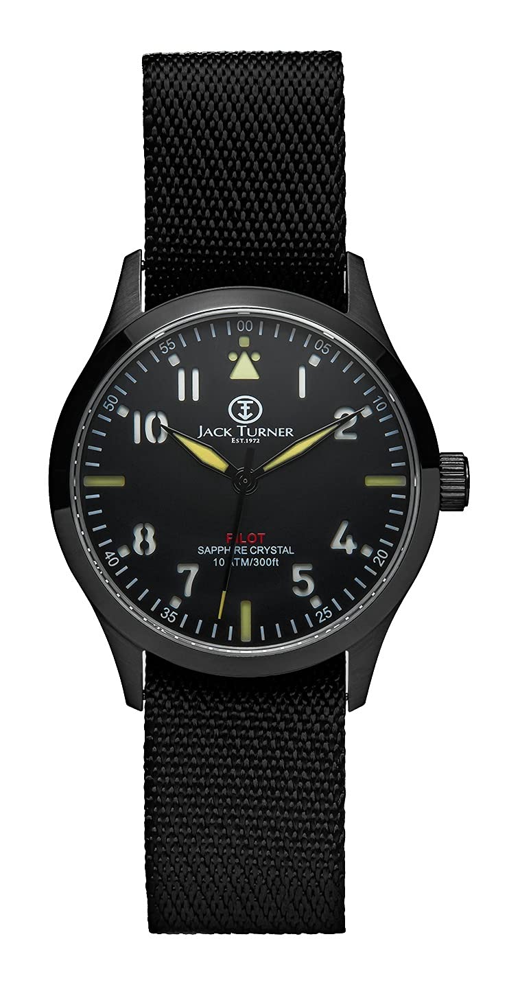 Military Inspired Pilot Field Watch For Men With Sweeping Hand ...
