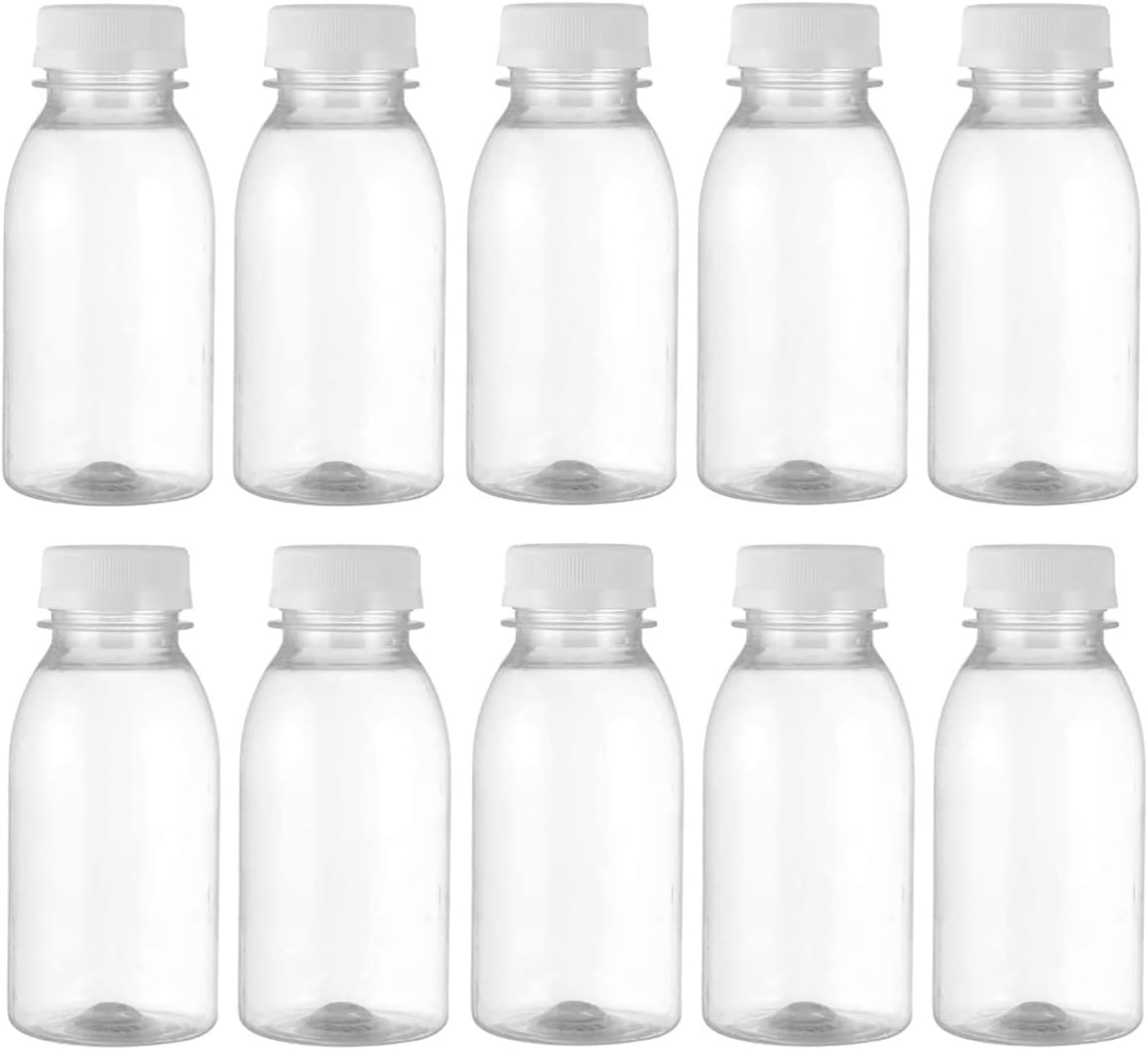 Amazon.co.jp｜10本 牛乳瓶 250ml ペットボトル 小分けボトル 多機能 ミニボトル 小物入れ 保存容器 飲料密封 ドリンクボトル 漏れ防止 透明 詰め替え 携帯便利 出張 ...