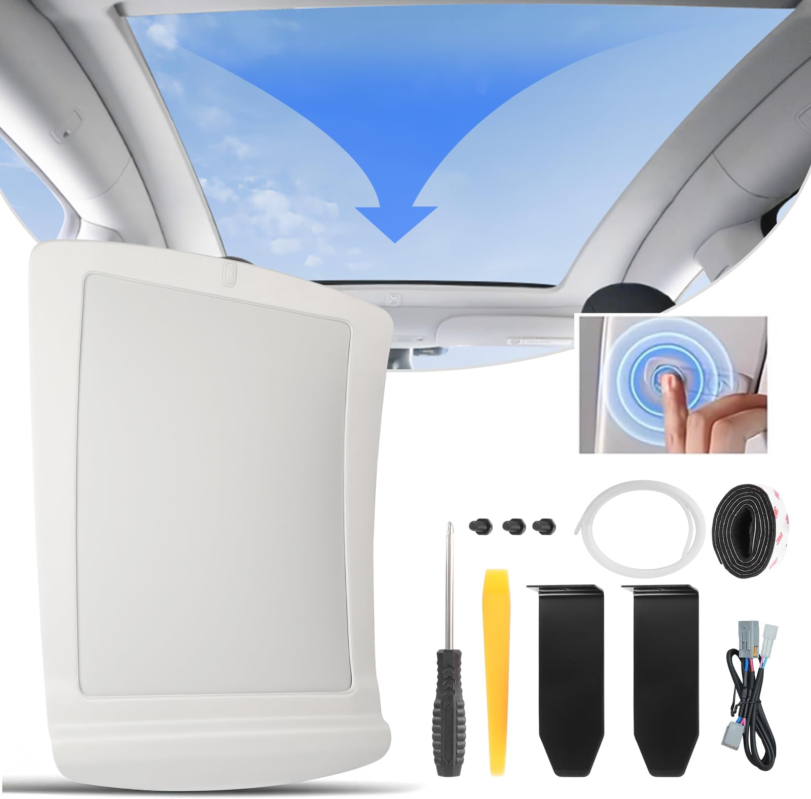 Amazon.com: Model Y Electric Sunshade Roof Automatic Powered ...