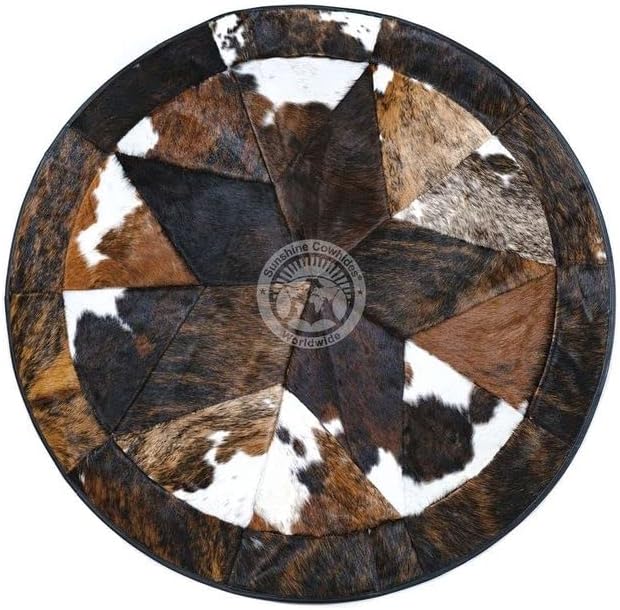 Amazon.com: Sunshine Cowhides 100% Genuine Patchwork Cowhide Rug ...