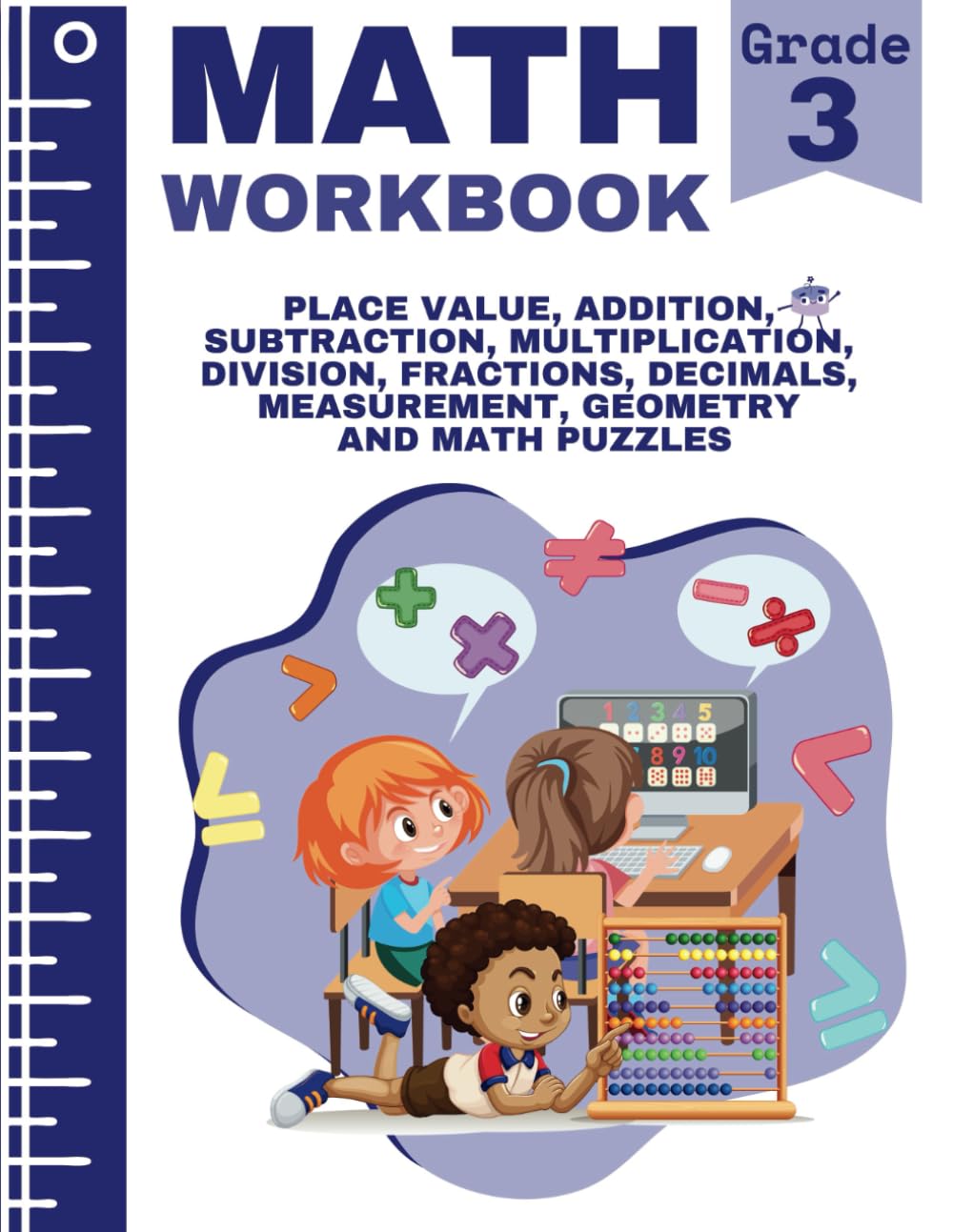 3rd Grade Math Workbook: Grade 3 Multiplication, Division, Addition ...