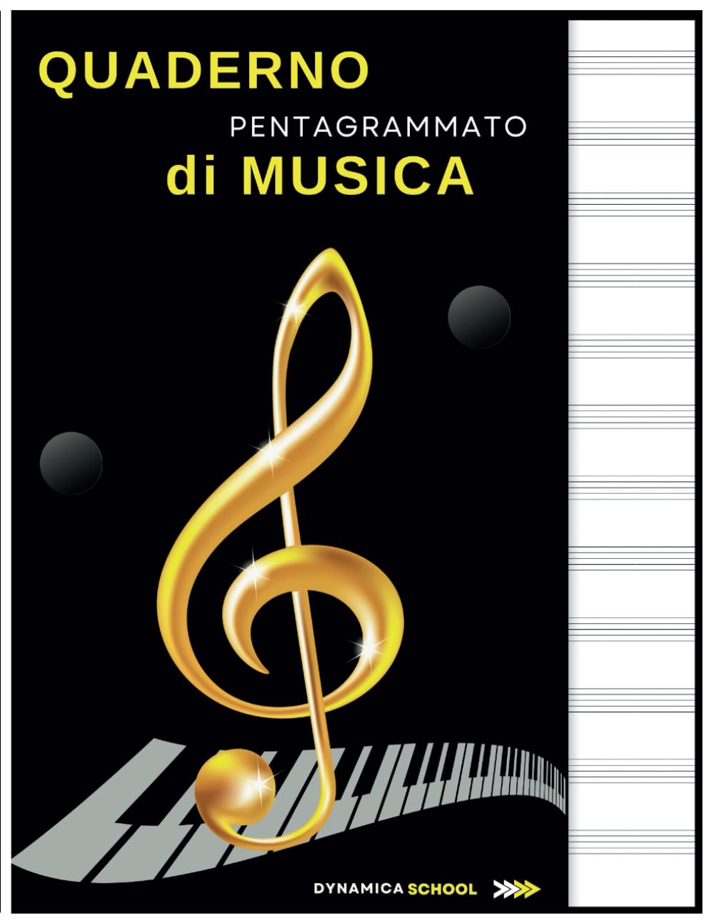 QUADERNO DI MUSICA PENTAGRAMMATO A4: Formato GRANDE A4 con 12 ...