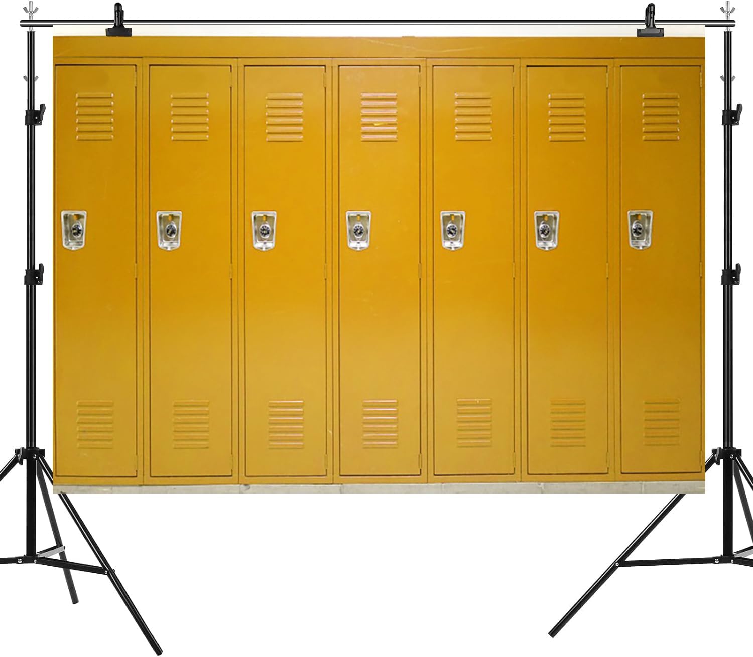 Locker Backdrop Loccor 5x3ft Fabric Green School Gym Locker Room ...