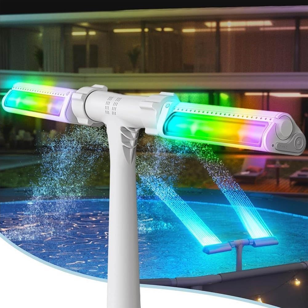 Amazon.com: Solar Pool Fountain Light, Pool Fountain with Lights ...