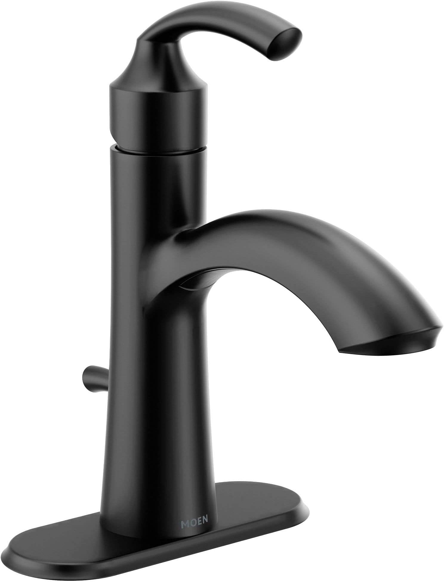 Moen 6170BL Glyde Single Handle Bathroom Sink Faucet with Optional ...