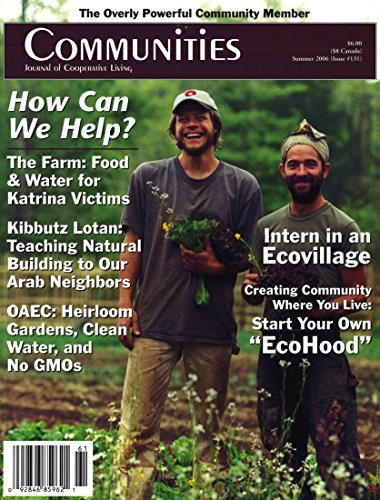 Amazon.com: Communities Magazine #131 (Summer 2006) – Good Works in ...