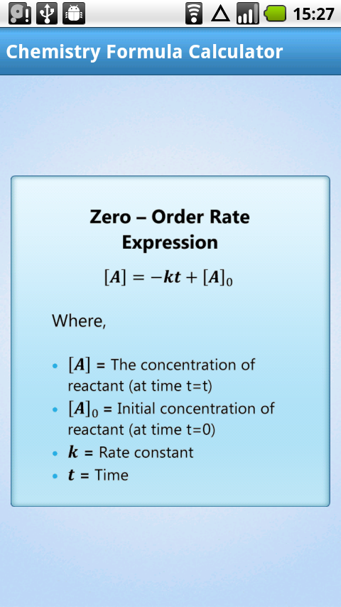 Concentration Chemistry Formula