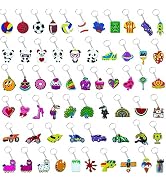 Amazon.com: 75PCS Cartoon Keychains Bulk for kids Adorable Backpacks ...