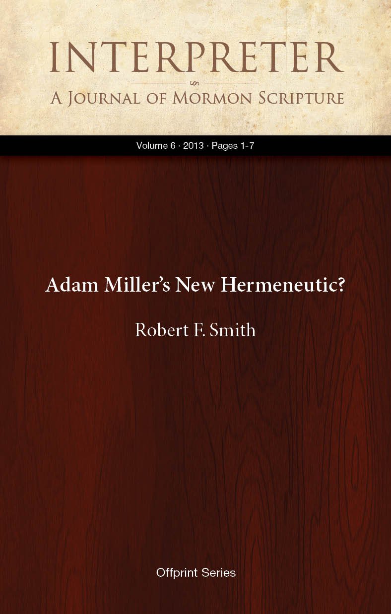 Amazon.co.jp: Adam Miller’s New Hermeneutic? (Interpreter: A Journal of ...