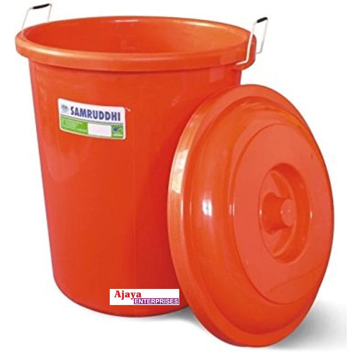 Samruddhi 100 Litre Unbreakable Plastic Water Storage Drum (Orange ...