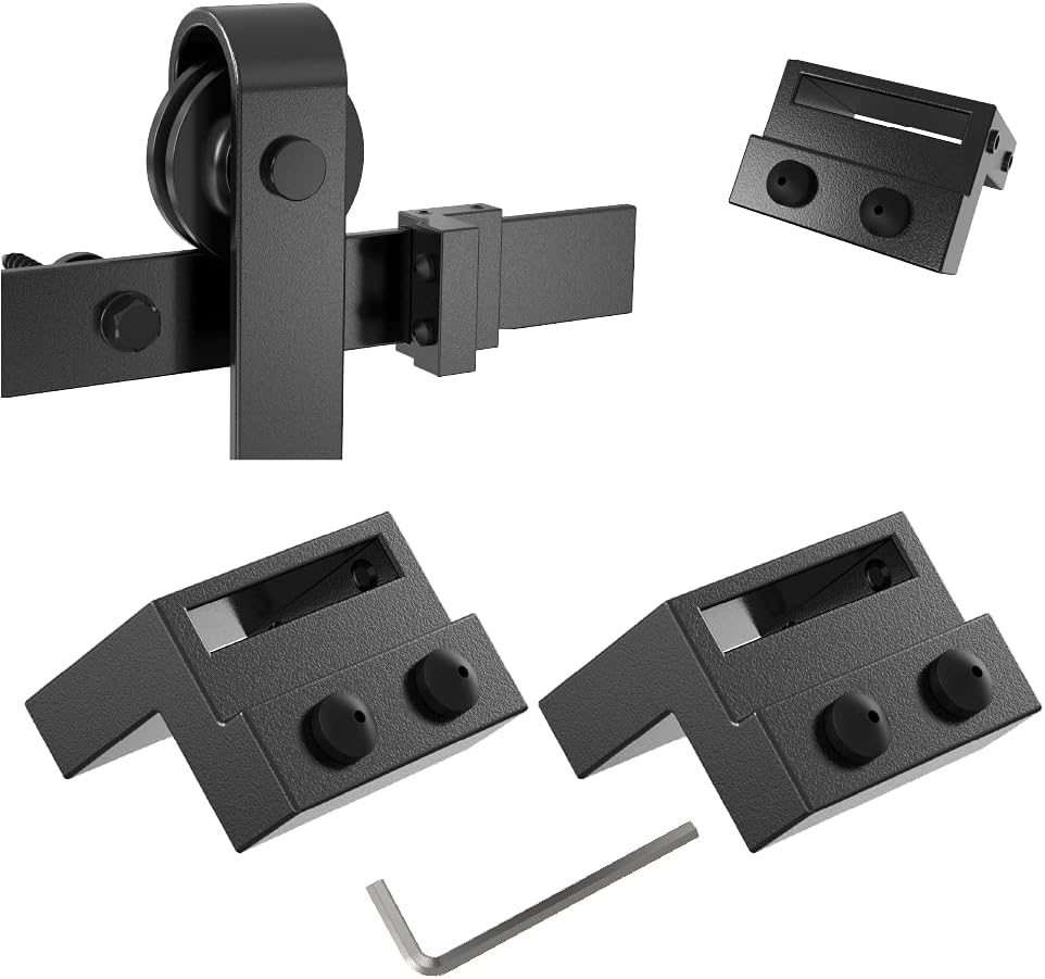 Amazon.com: 2PCS Adjustable Barn Door Stopper Sliding Barn Door Flat ...