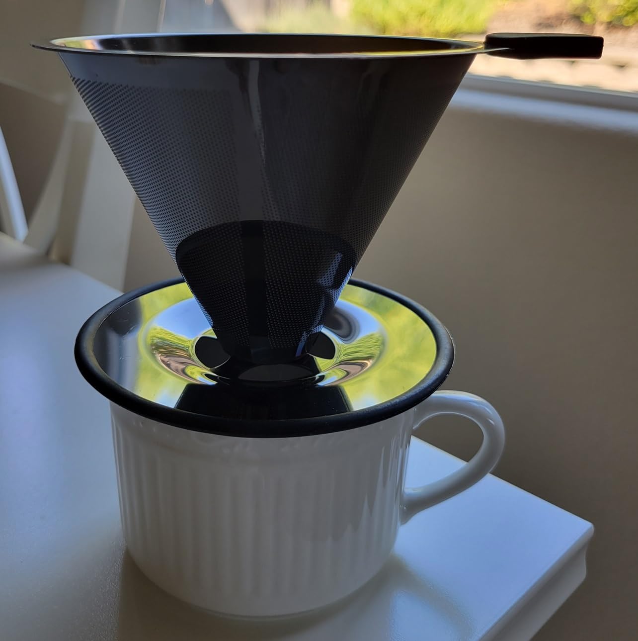 Amazon.com: Pour Over Coffee Dripper Filter: Reusable Stainless Steel ...