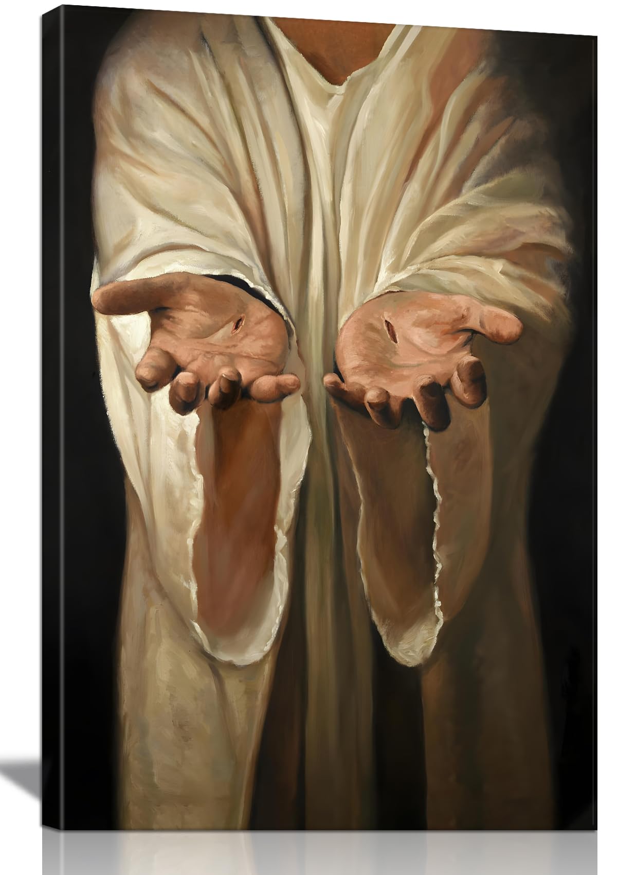 Amazon.com: Framed Jesus wall art The Hand of God Christ Religion ...