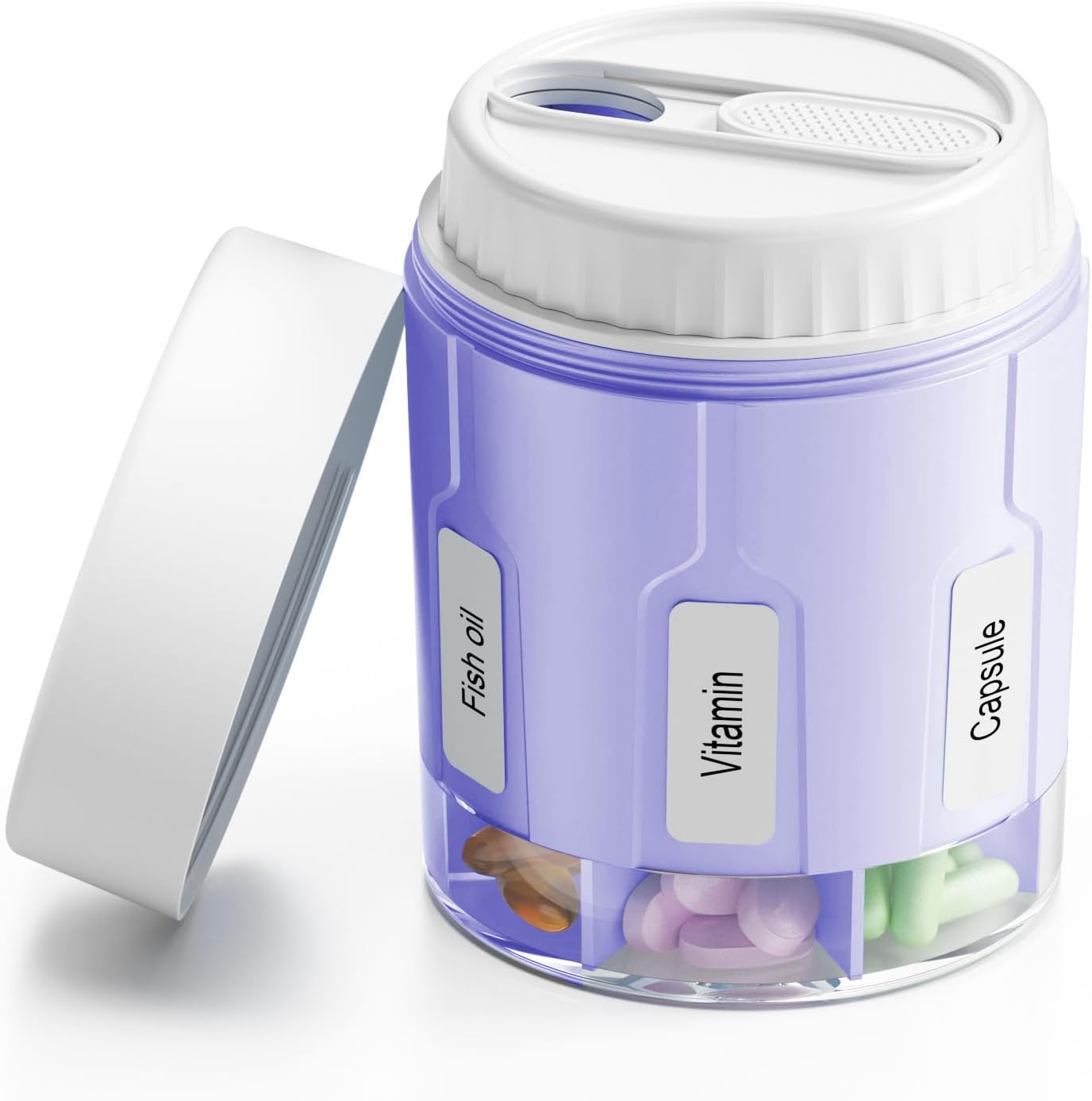 Amazon.com: Daviky Pill Bottle Organizer, Supplement Organizer with 7 ...