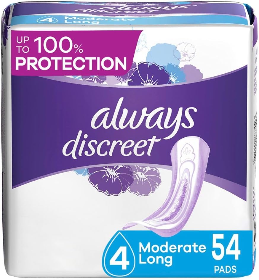 Amazon.com: Always Discreet Adult Incontinence & Postpartum Liners For ...
