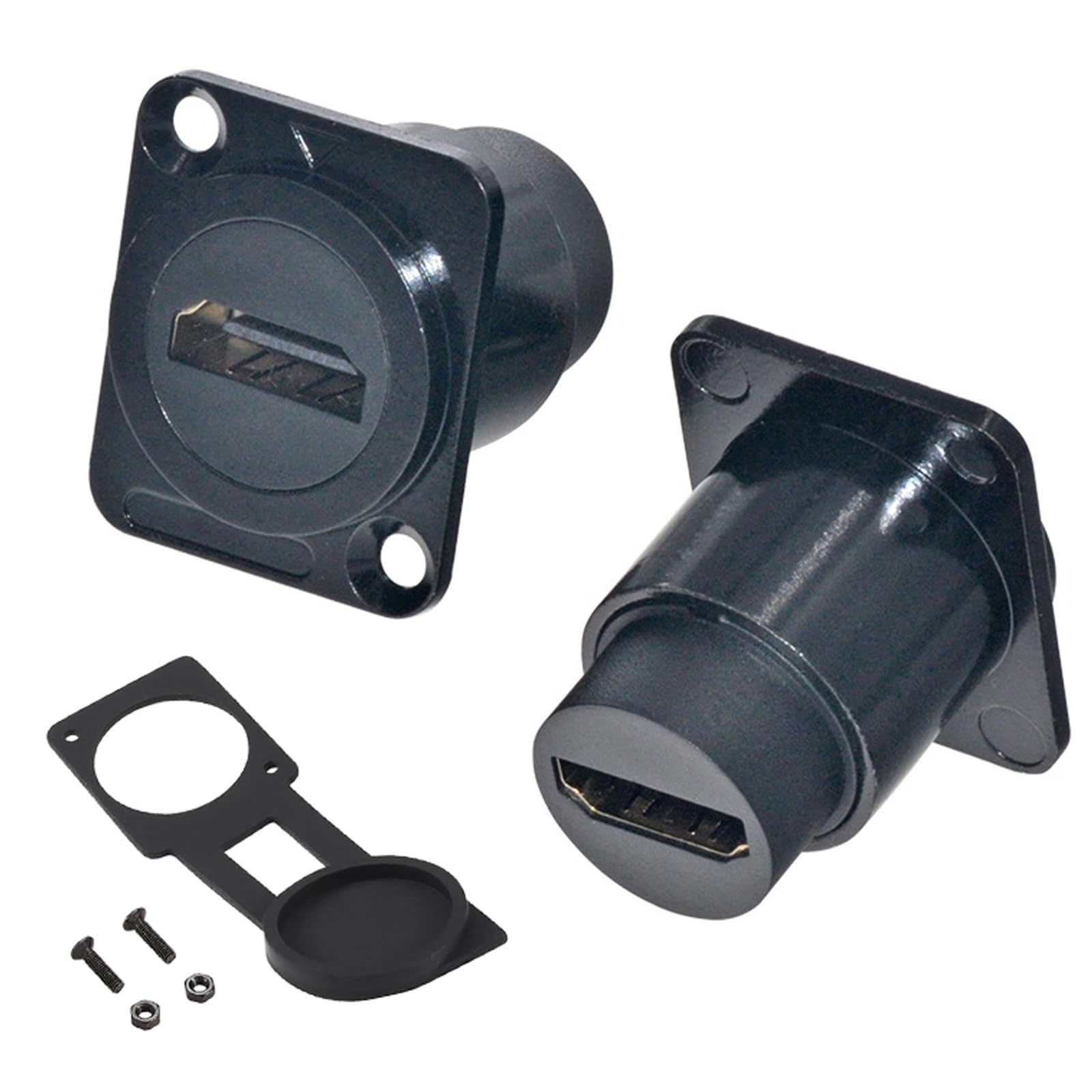 PENGLIN 2PCS Panel Mount HDMI Extension Cable Adapter, Female to Female ...