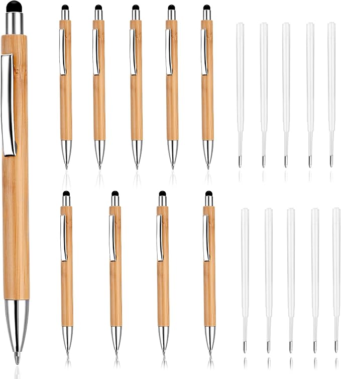 Amazon.com : TIESOME Retractable Ballpoint Pen with Stylus Tip, 10 ...