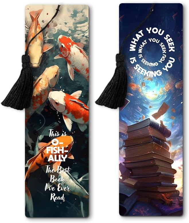 Lentikart 3D Lenticular Bookmark Set of 2 | 2 x 6.6 in with Tassel ...