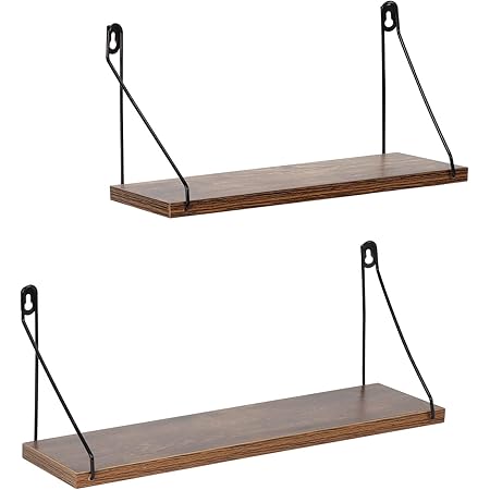 Amazon.com: CRUGLA Wall Shelves Mounted Set of 3, Music Notes Wall ...