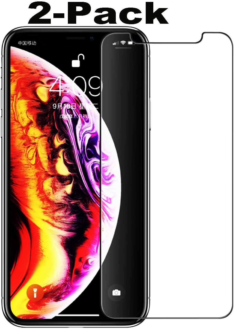 Amazon.com: (2-Pack) CaseHQ Tempered Glass Screen Protector for iPhone ...